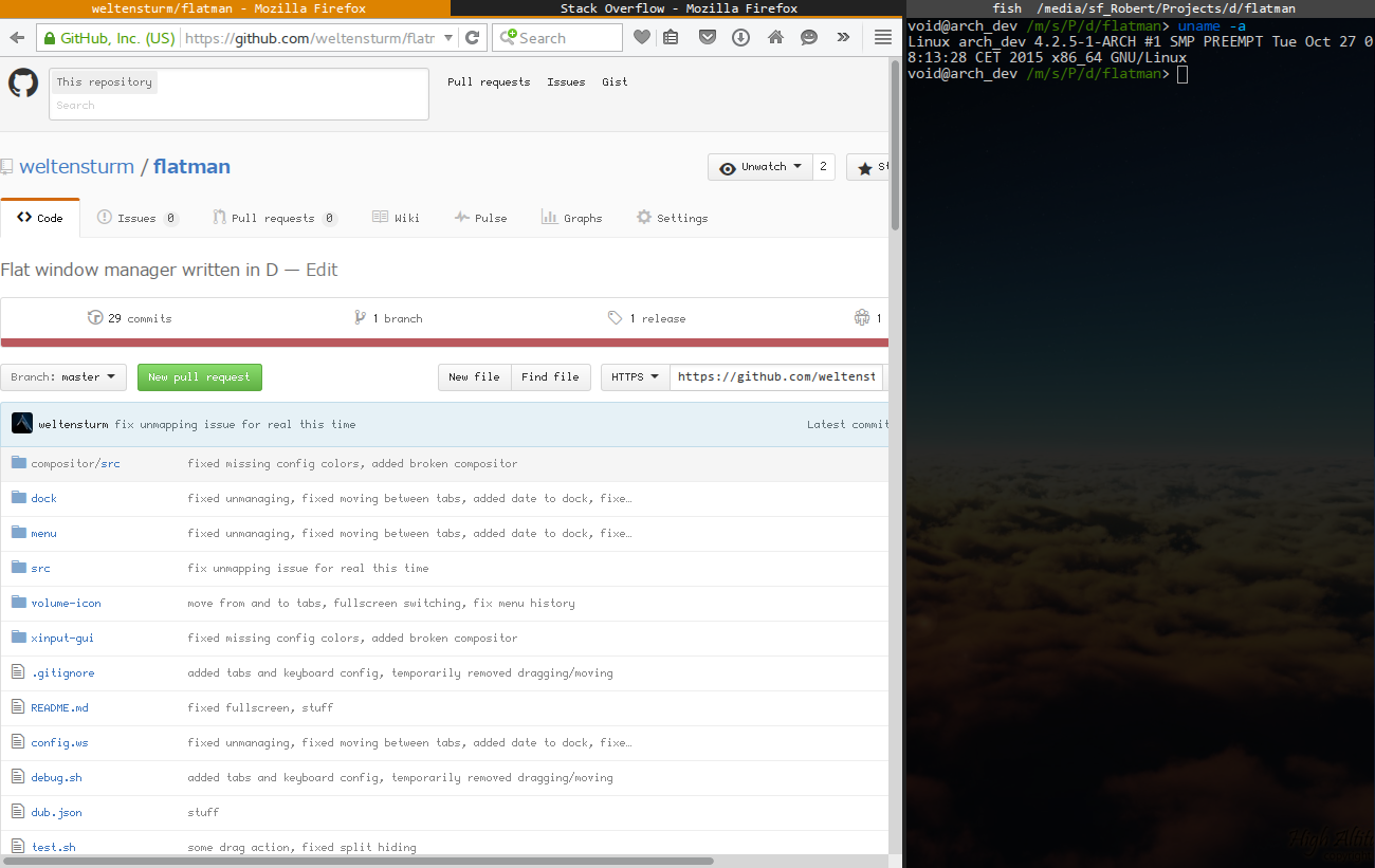 GitHub - weltensturm/flatman: Flat window manager written in D